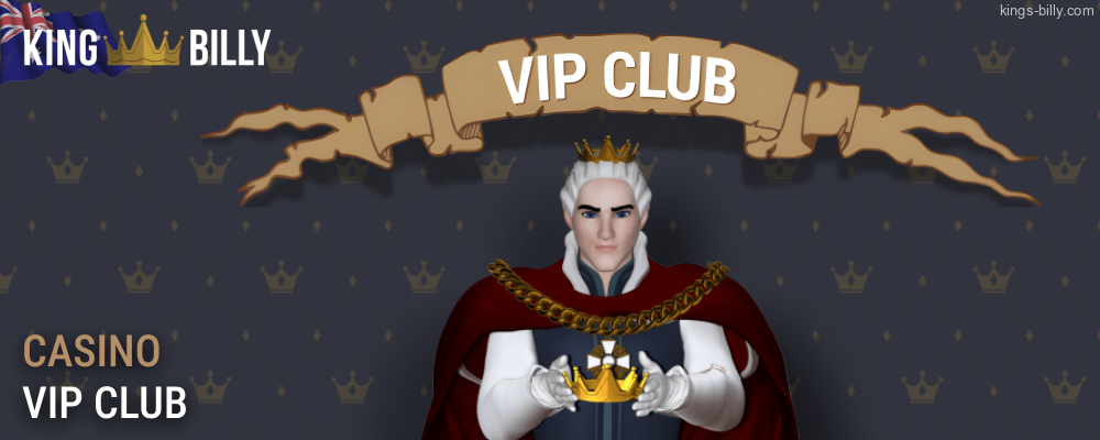 King Billy Casino VIP Club - Loyalty Program in Australia